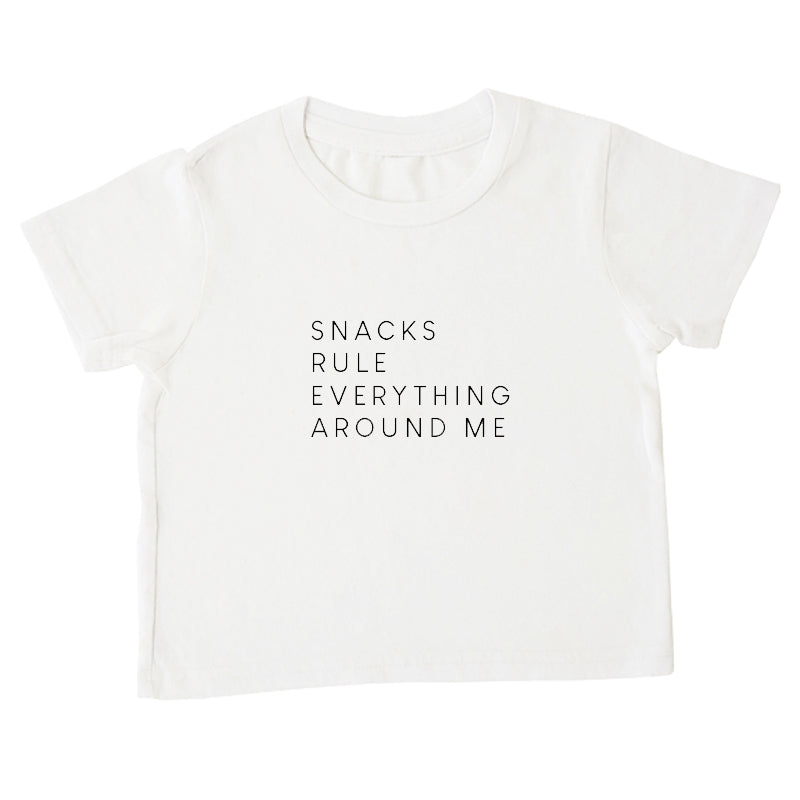 Snacks Rule Everything Around Me Tee | Cheerily Snacks Rule Everything Around Me Tee | Cheerily